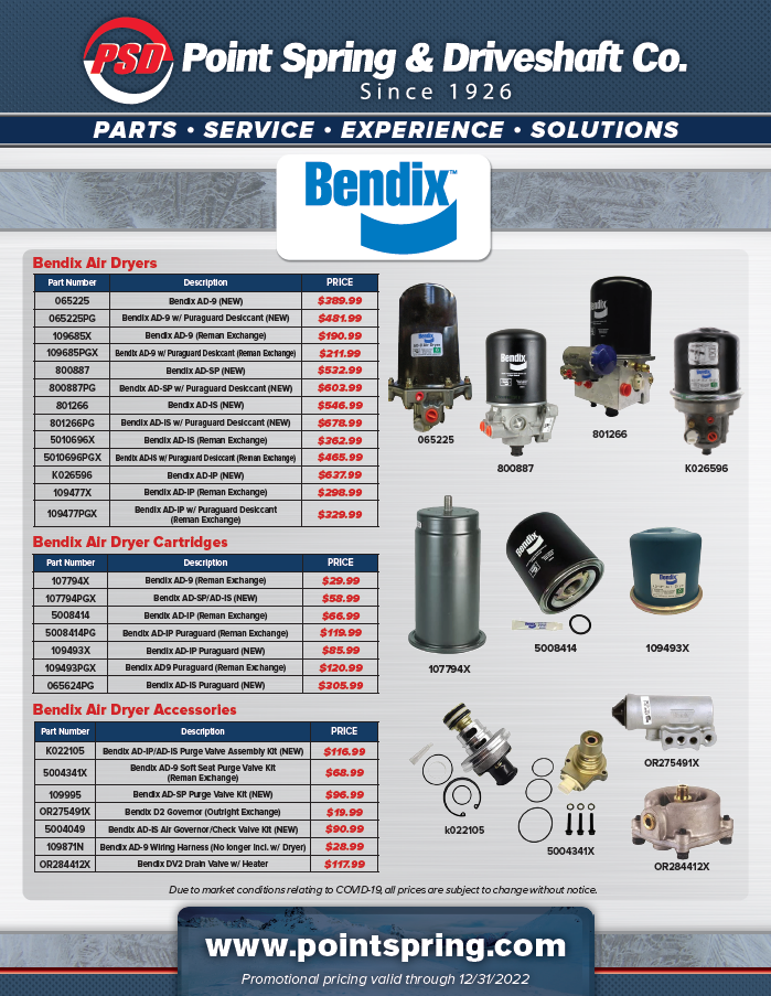 Specials | Point Spring & Driveshaft Co.